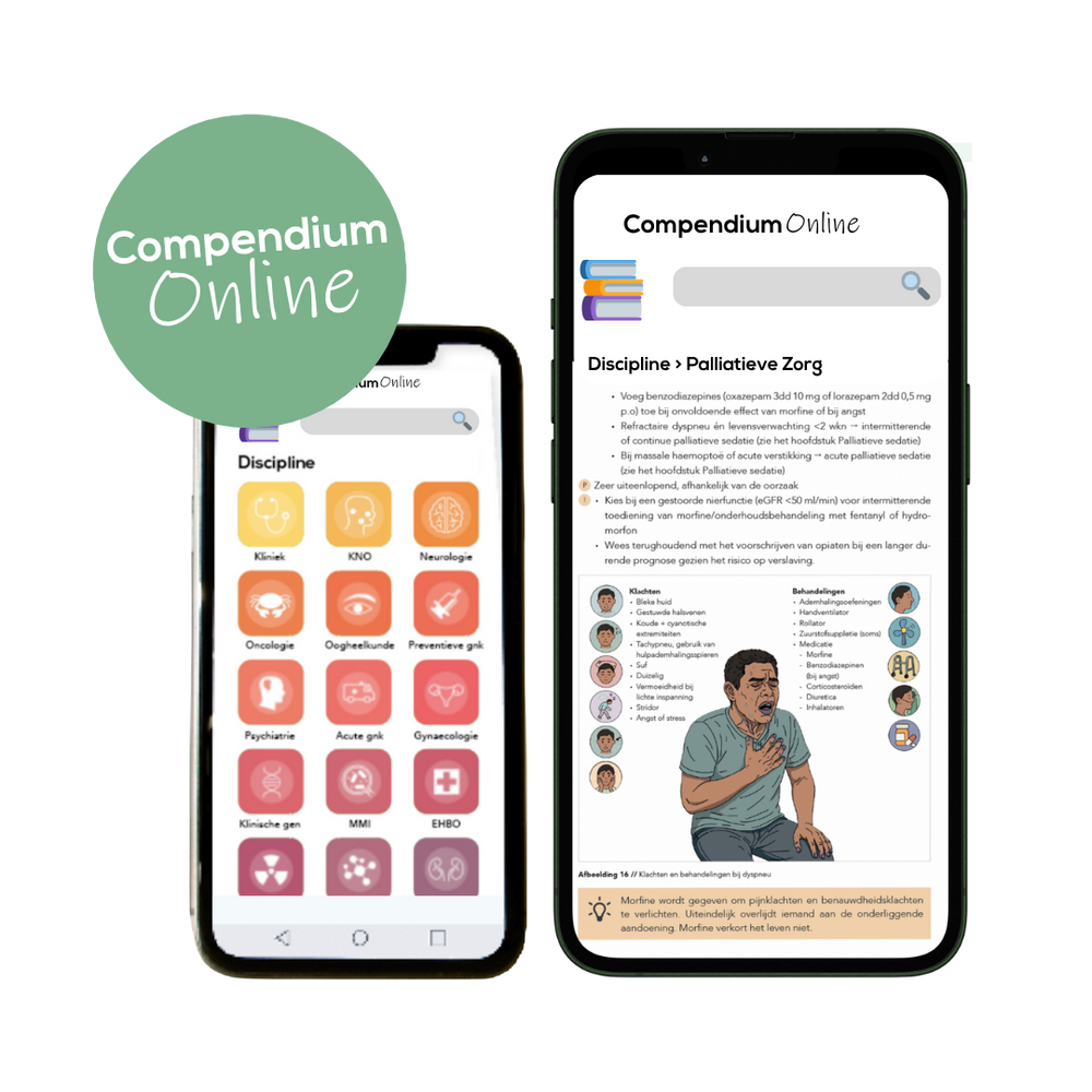 Pocket Palliatieve zorg (digitaal) – Compendium Geneeskunde